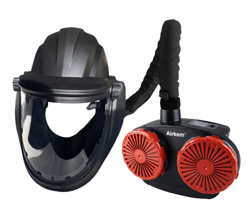 Navishock Clear Grinding Helmet C/w Airkem Blower Unit PRSL Filtration ...
