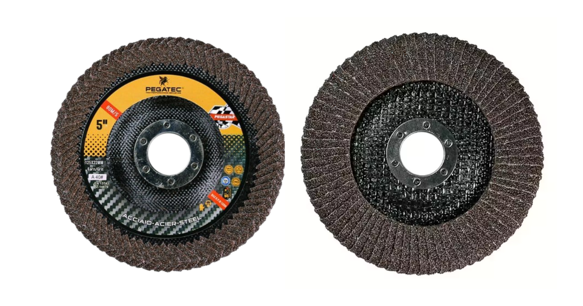Pegatec 125mm Curved Flap Disc Norway – 40 Grit for Welds