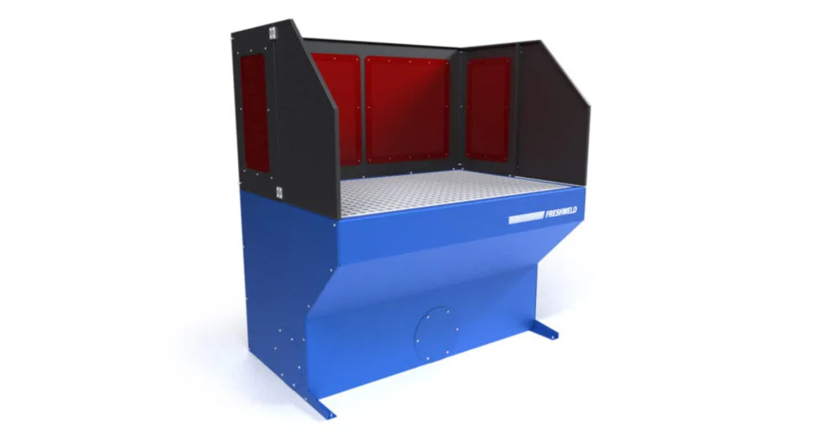 Compact Downdraft Welding Table – No Fan, Central Extraction